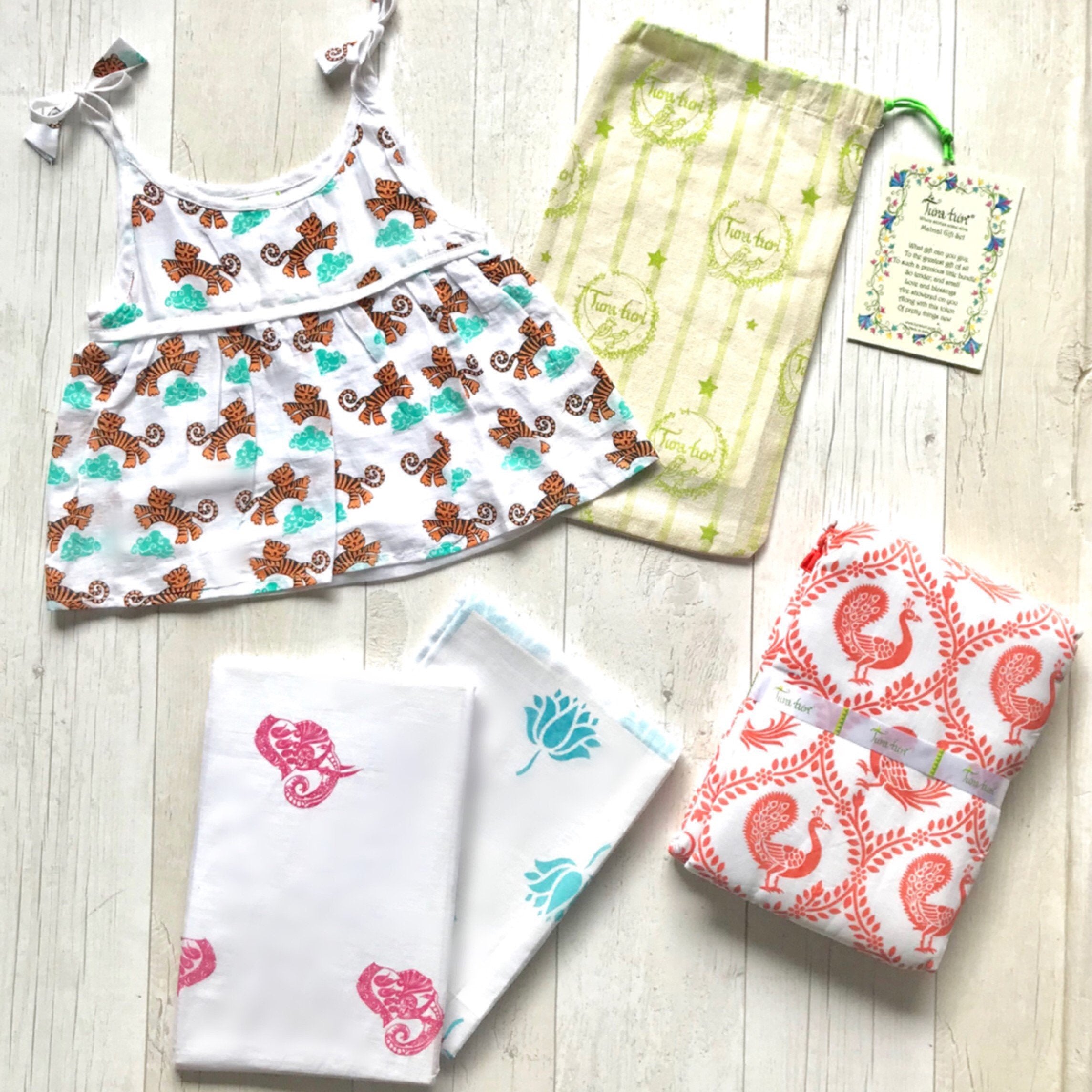 Muslin Gift Set For Newborn Baby | Newborn Baby Gift | Tura Turi